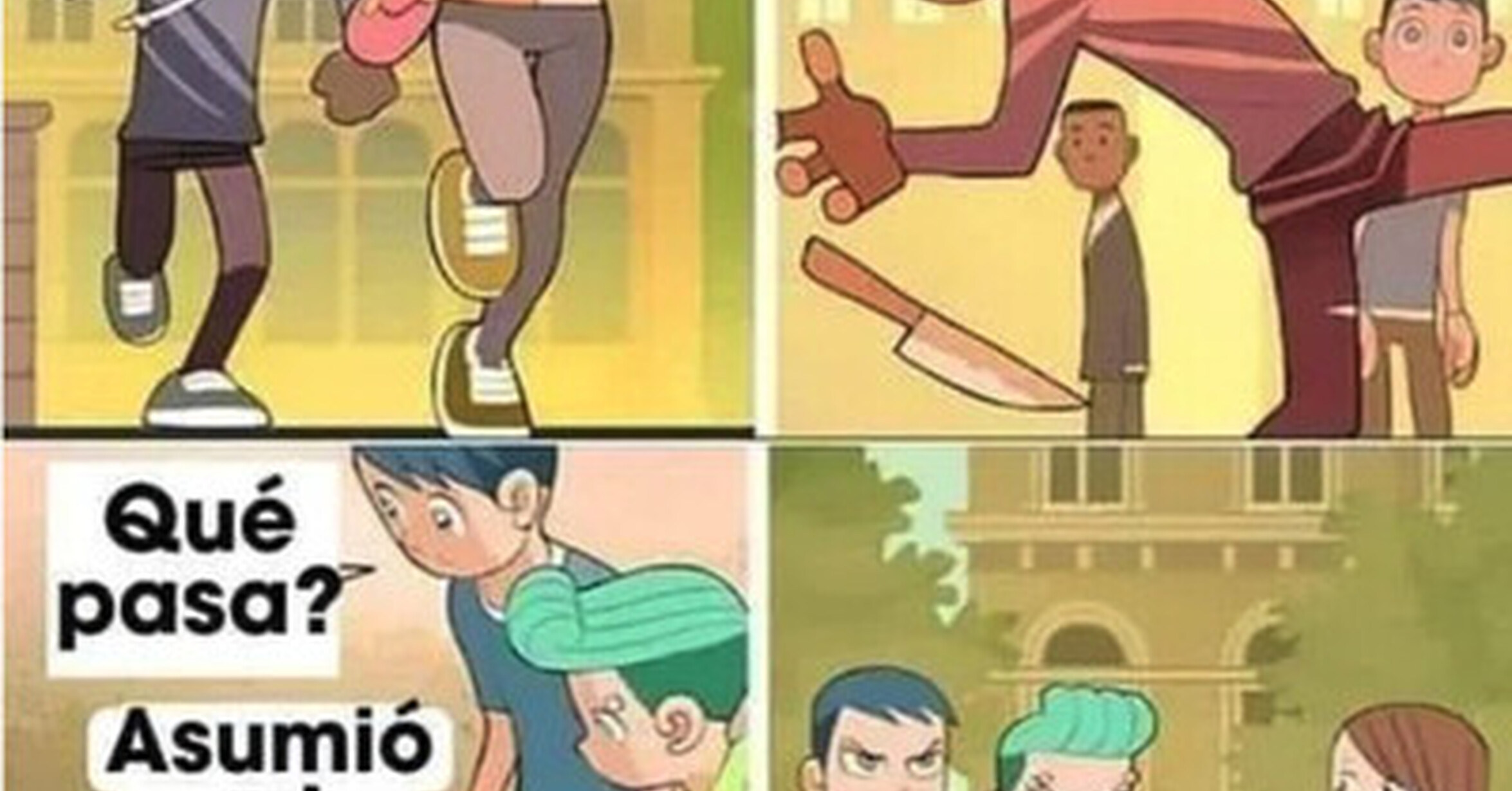 Cuánto cabrón / Qué poca sensibilidad...