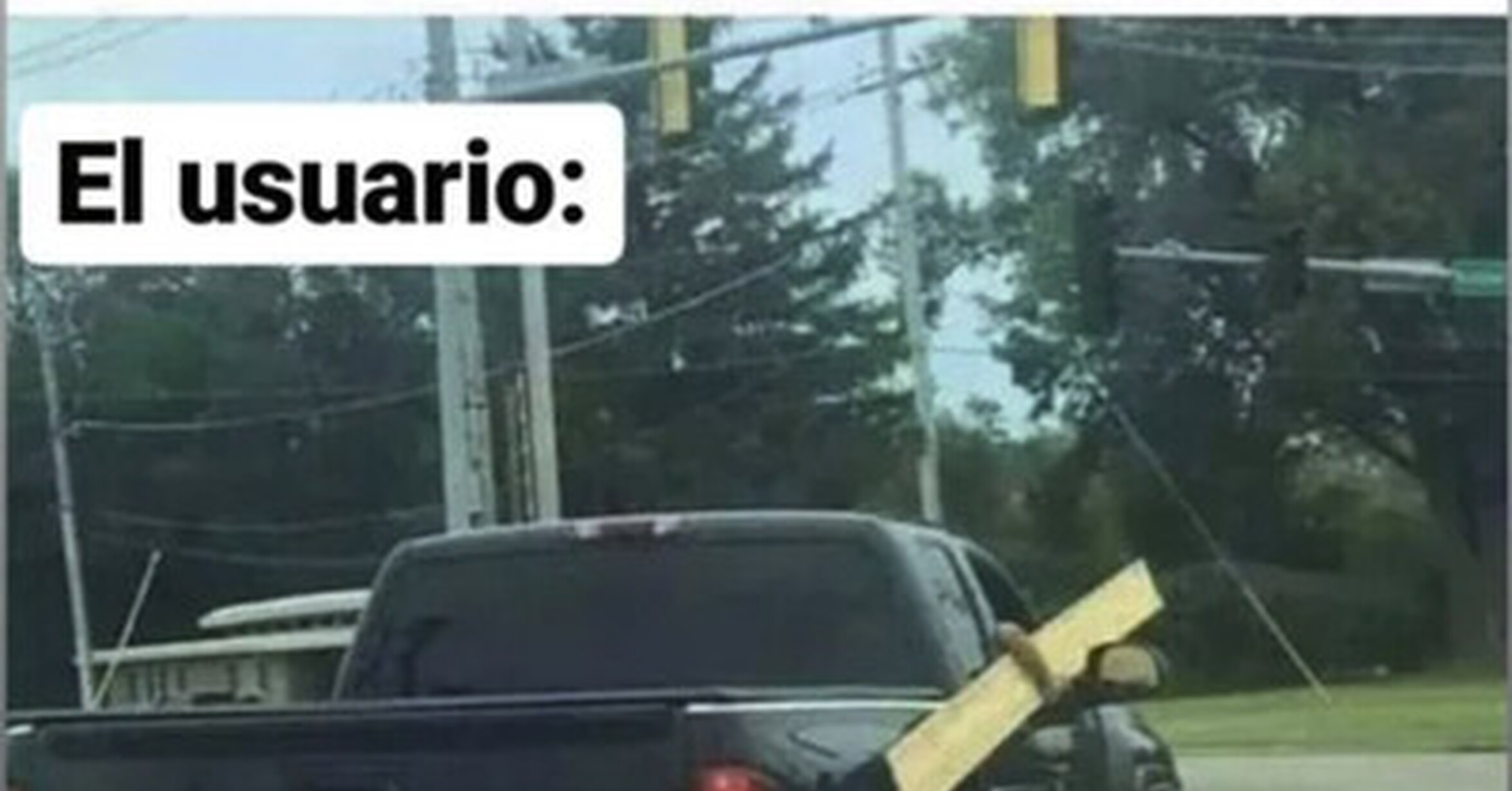 Cuánto cabrón / Llevando el tablón en la mano