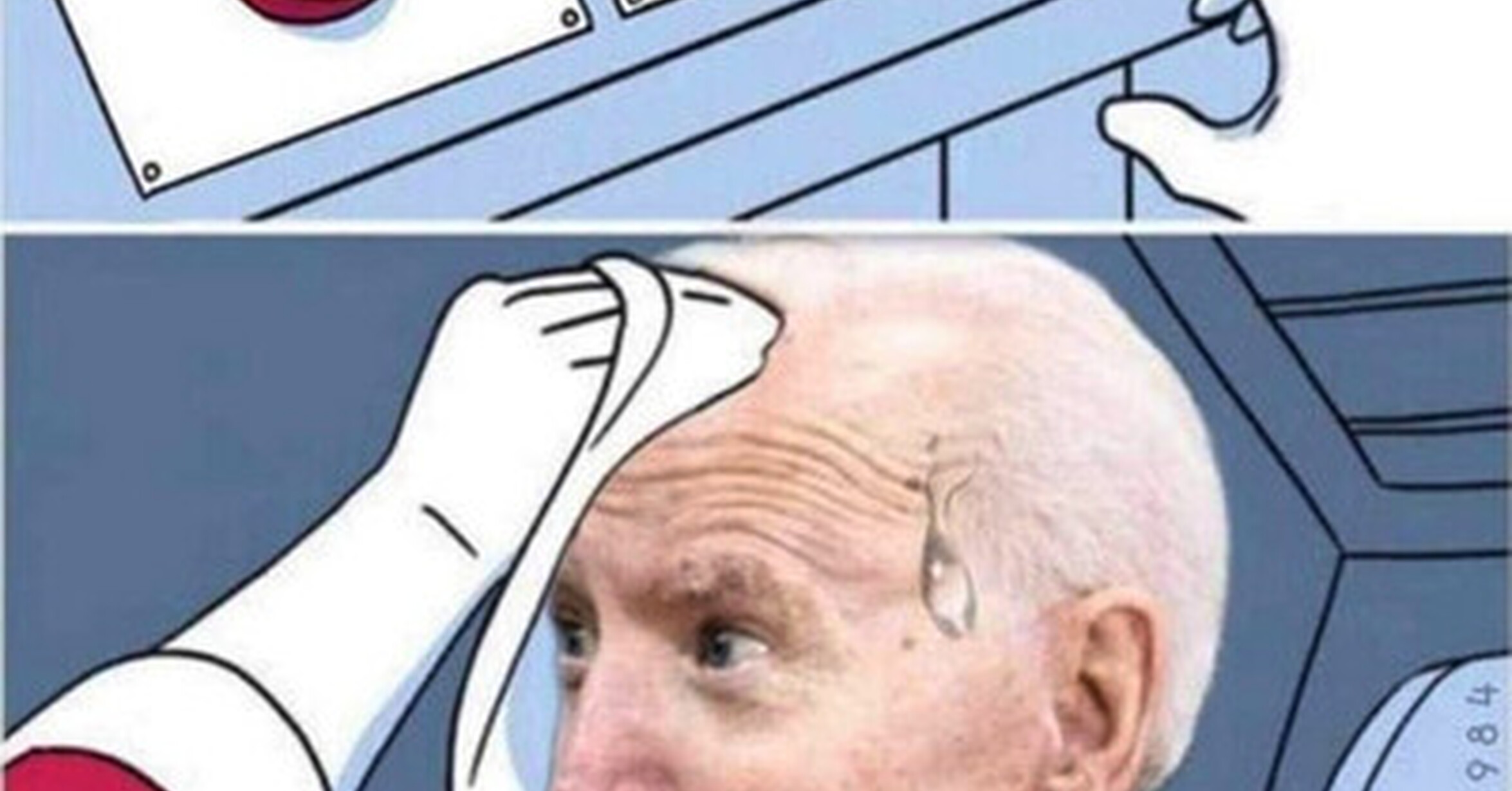 Cuánto cabrón / Biden está colapsado