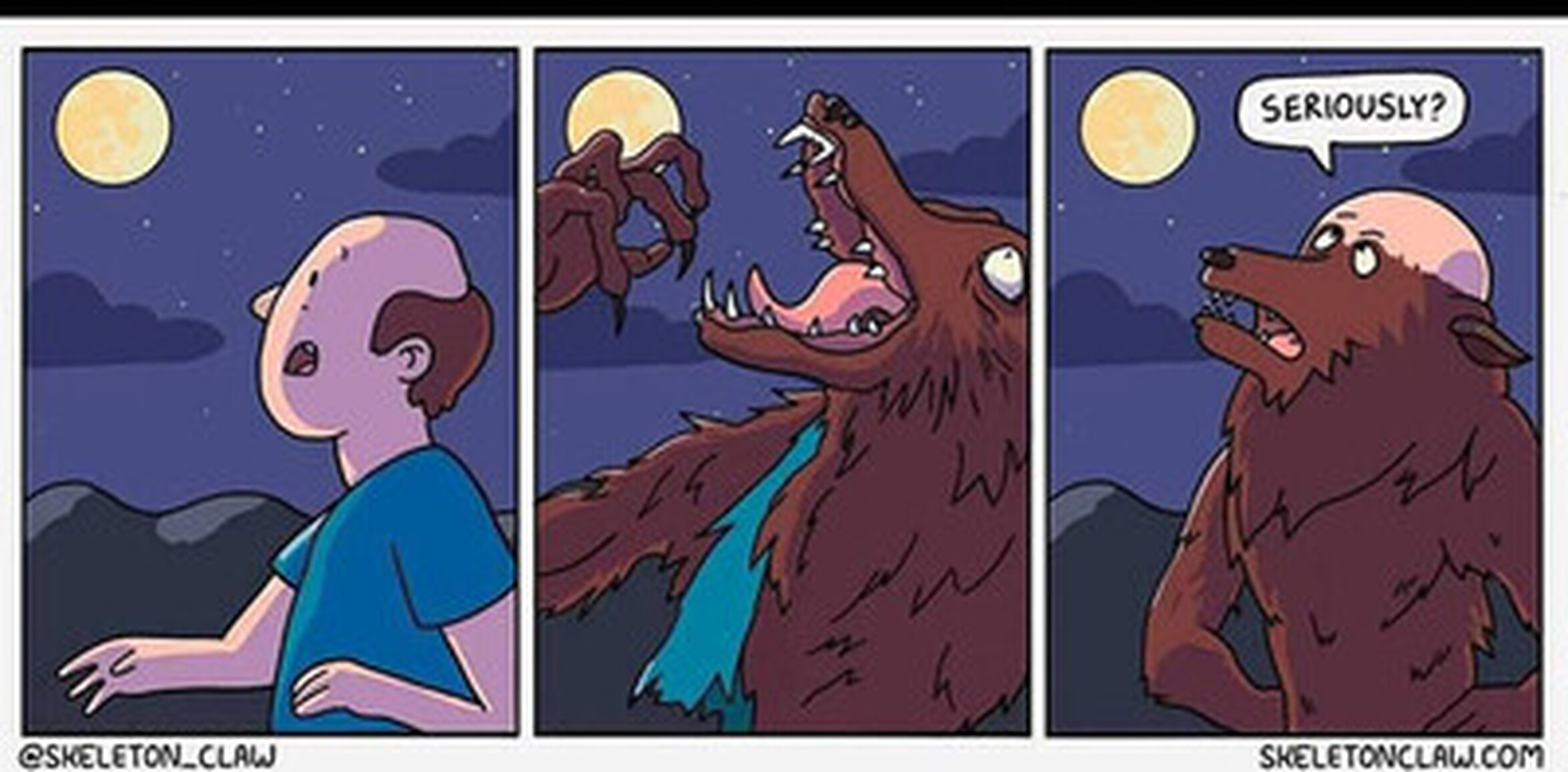 Cuánto cabrón / La maldición del hombre lobo calvo
