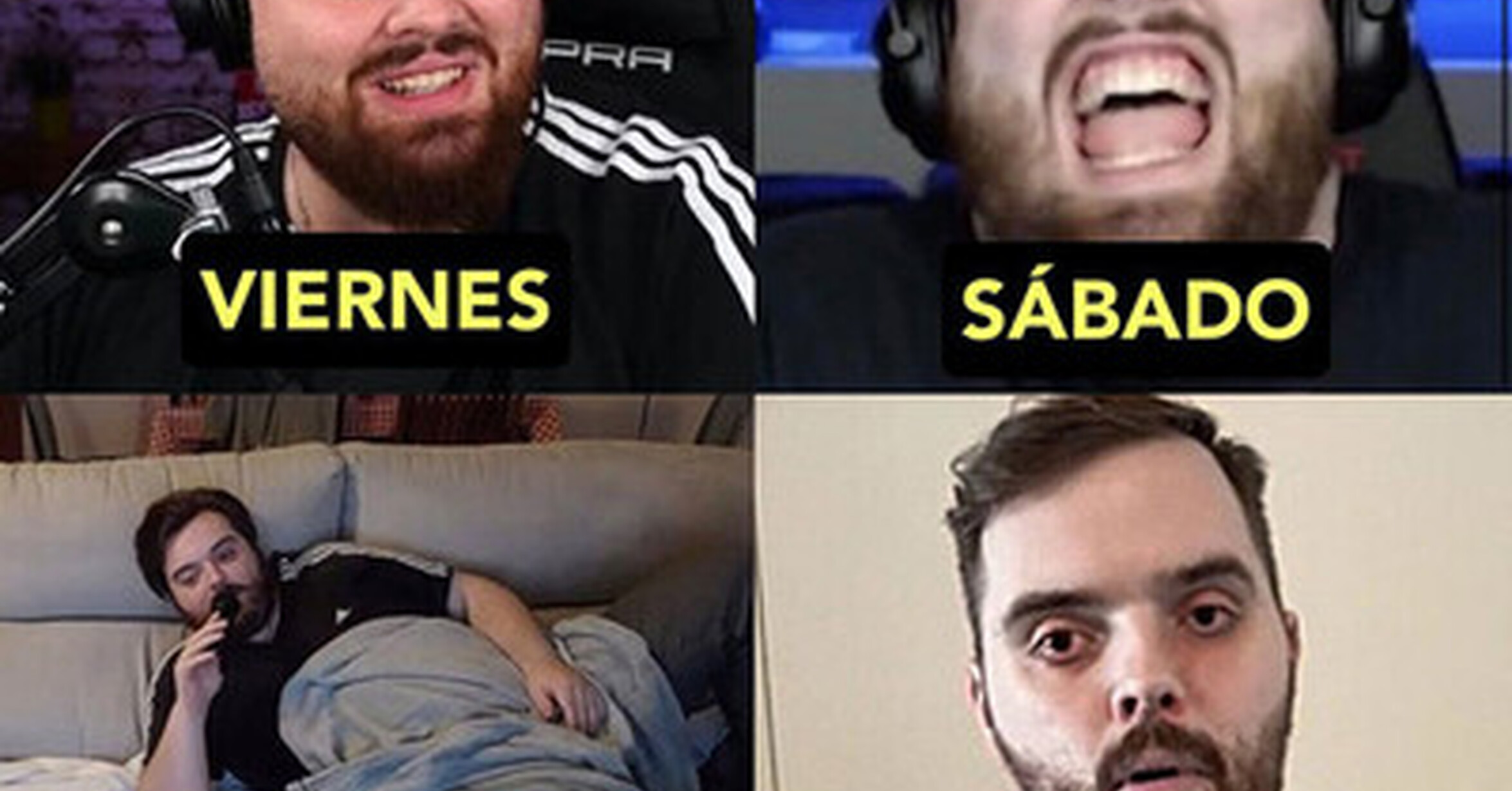 Cuánto cabrón / Menudo cambio ha pegado Ibai