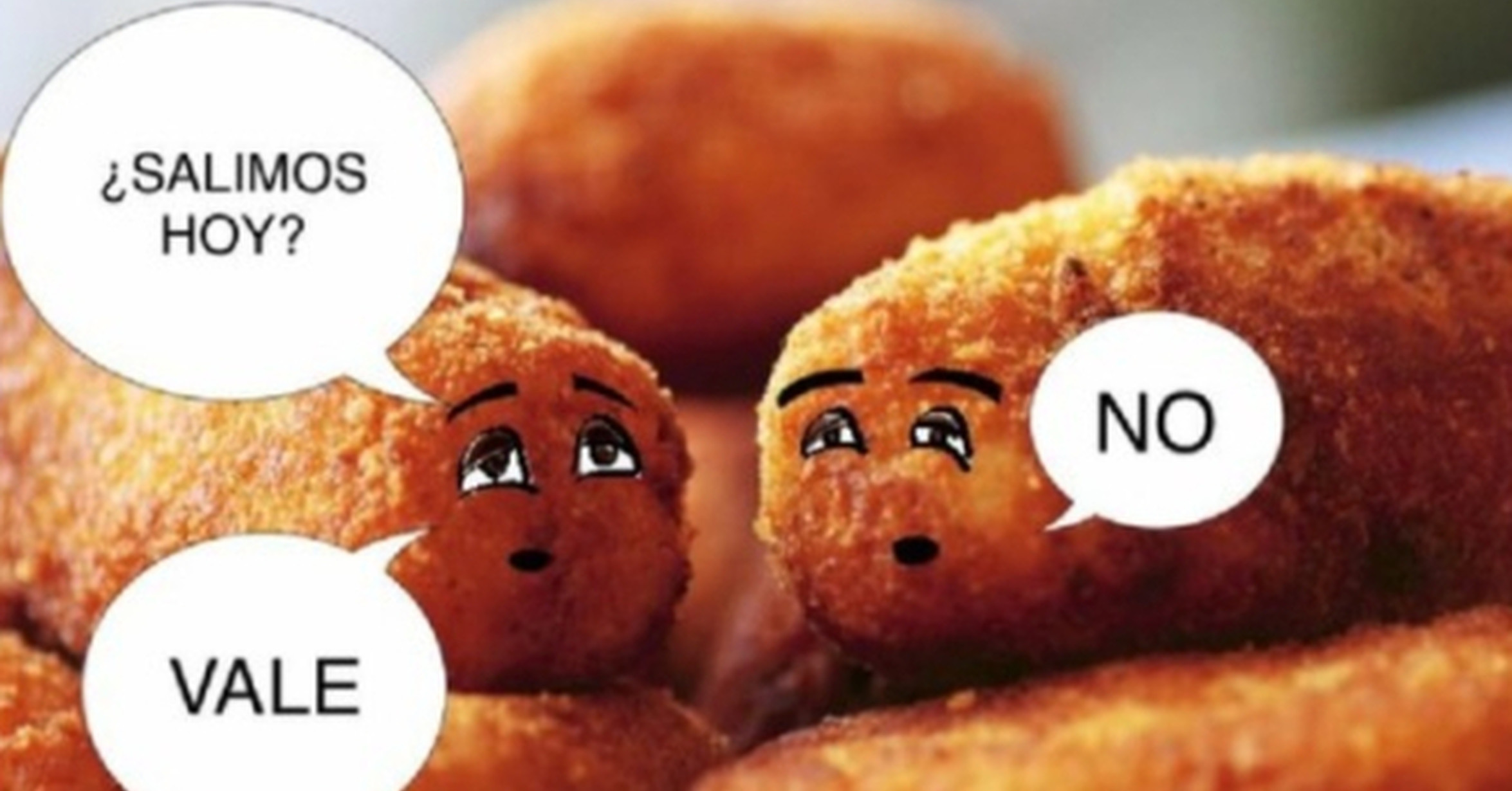 ¡Cuánta razón! / Croquetas caseras, descripción gráfica