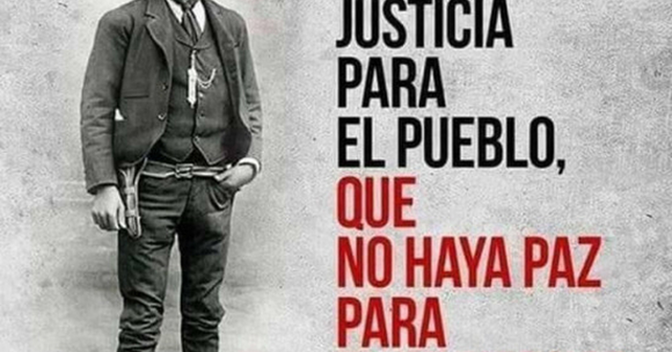 ¡Cuánta razón! / Sin justicia no hay paz