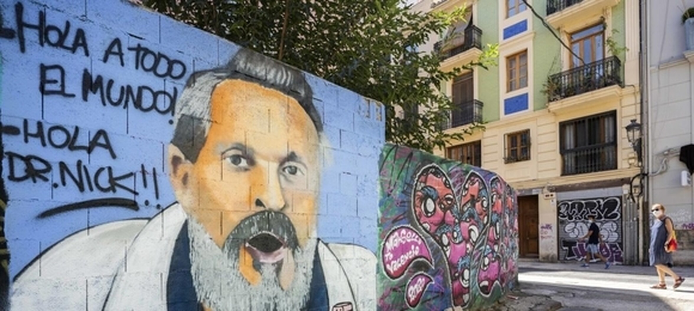 ¡Cuánta razón! / Graffiti en honor a Miguel Bosé
