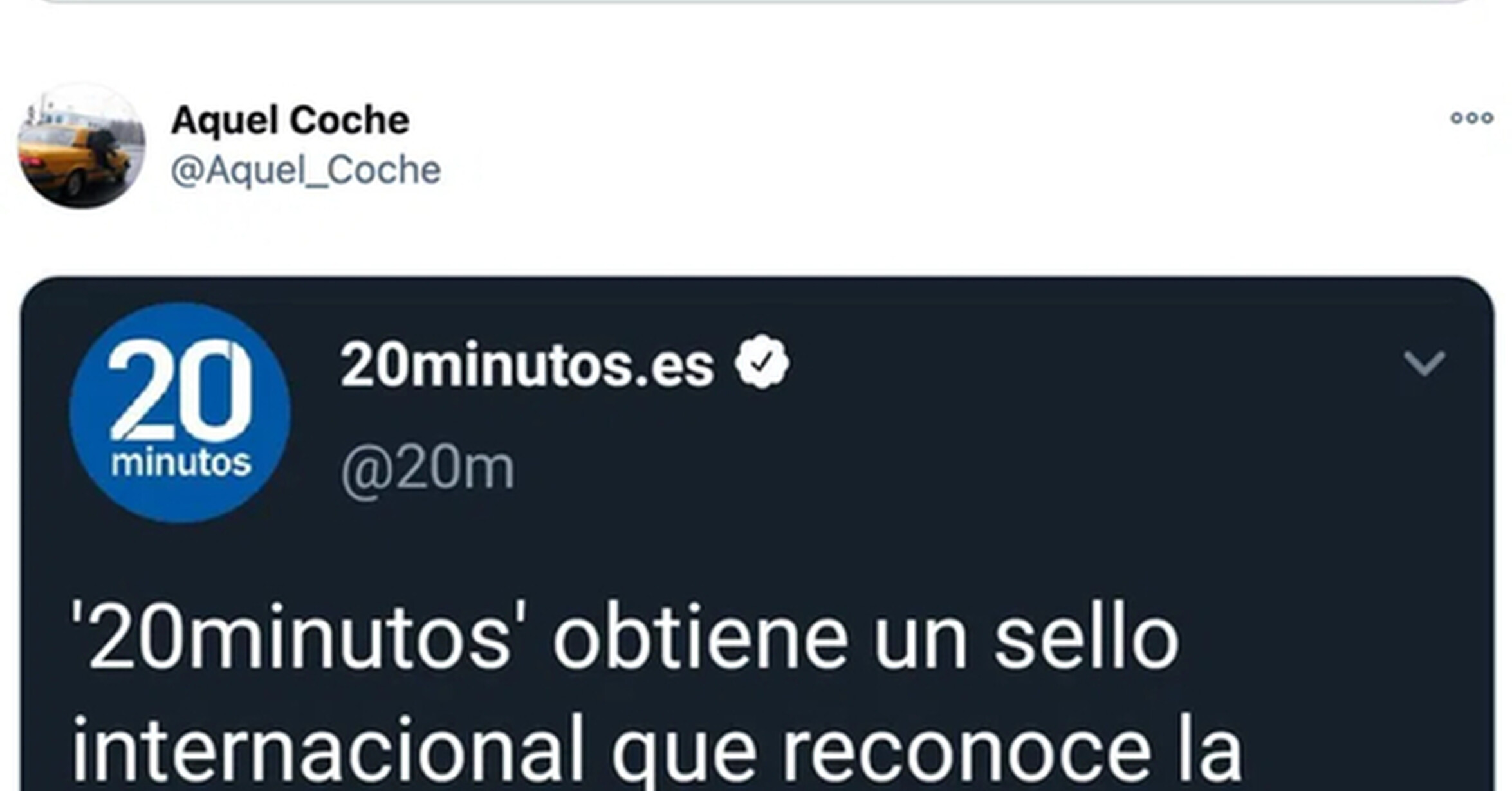 ¡Cuánta razón! / Un reconocimiento bien merecido