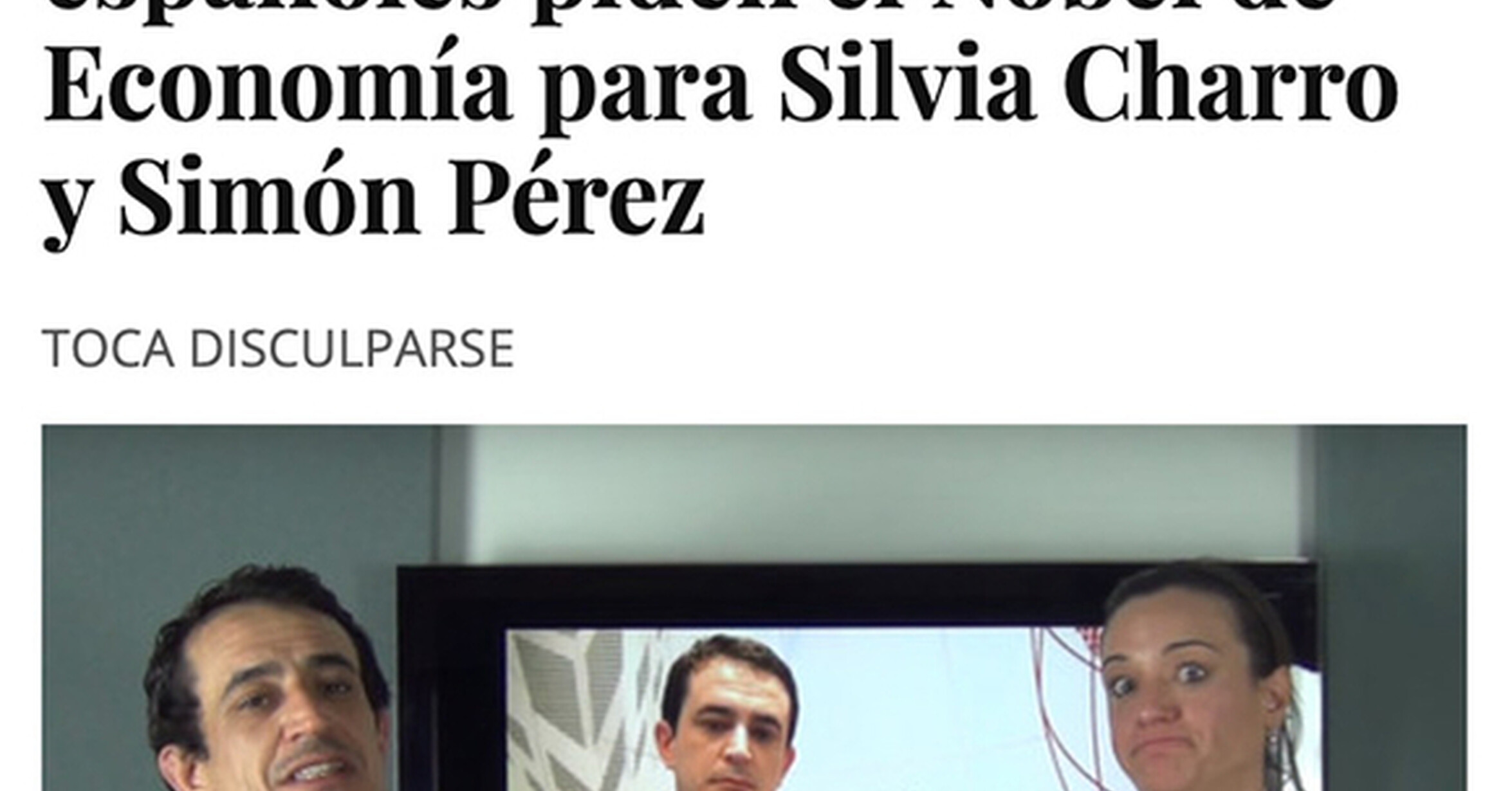 ¡Cuánta razón! / Un galardón bien merecido