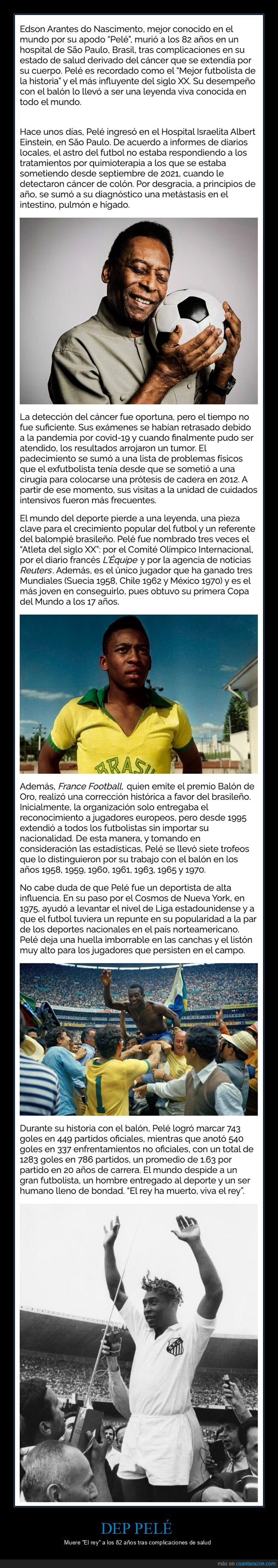 ¡Cuánta razón! / Muere Pelé a los 82 años tras complicaciones de salud ¡Cuánta razón! / Muere Pelé a los 82 años tras complicaciones de salud