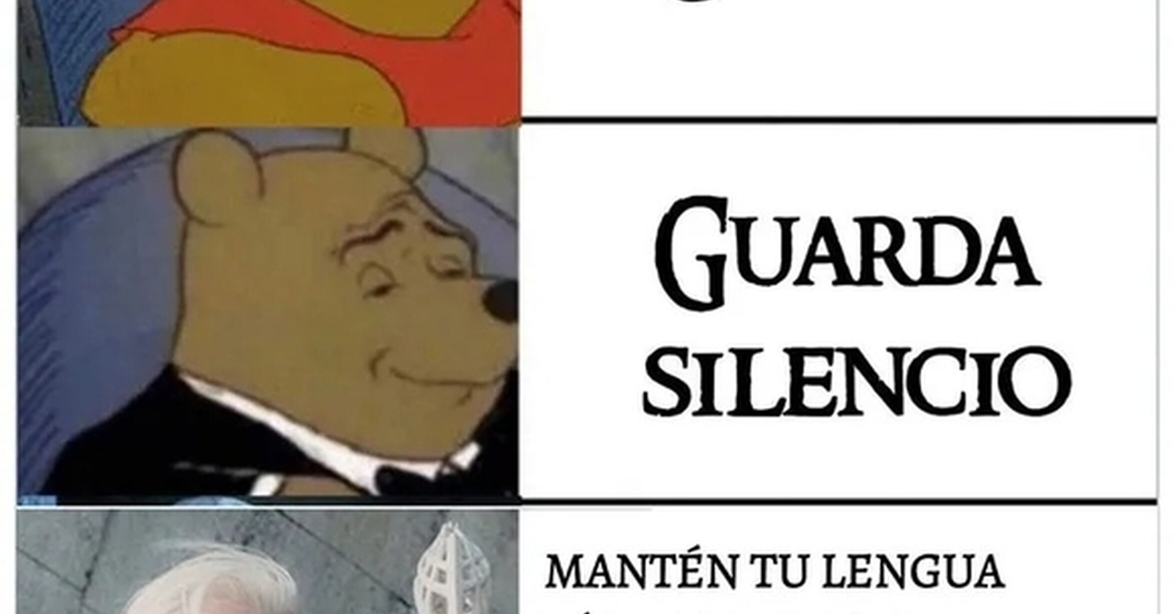 ¡Cuánta razón! / Mandando callar con contundencia