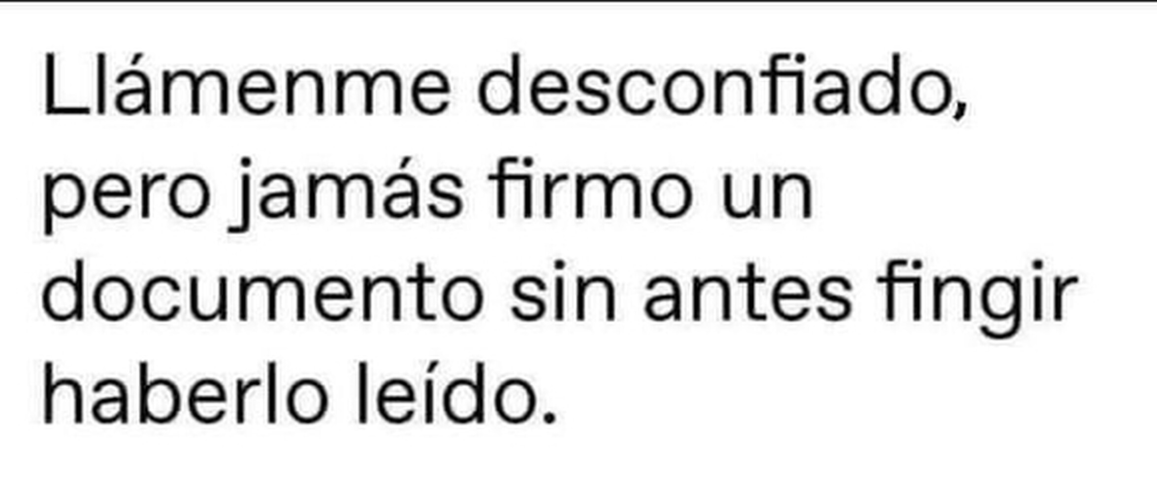 ¡Cuánta razón! / Es lo mínimo