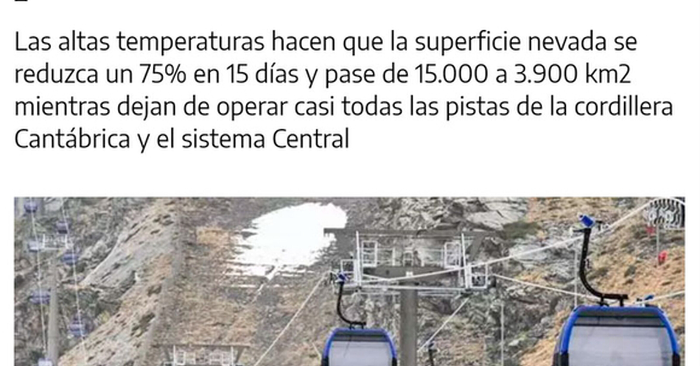 ¡Cuánta razón! / Invierno sin nieve