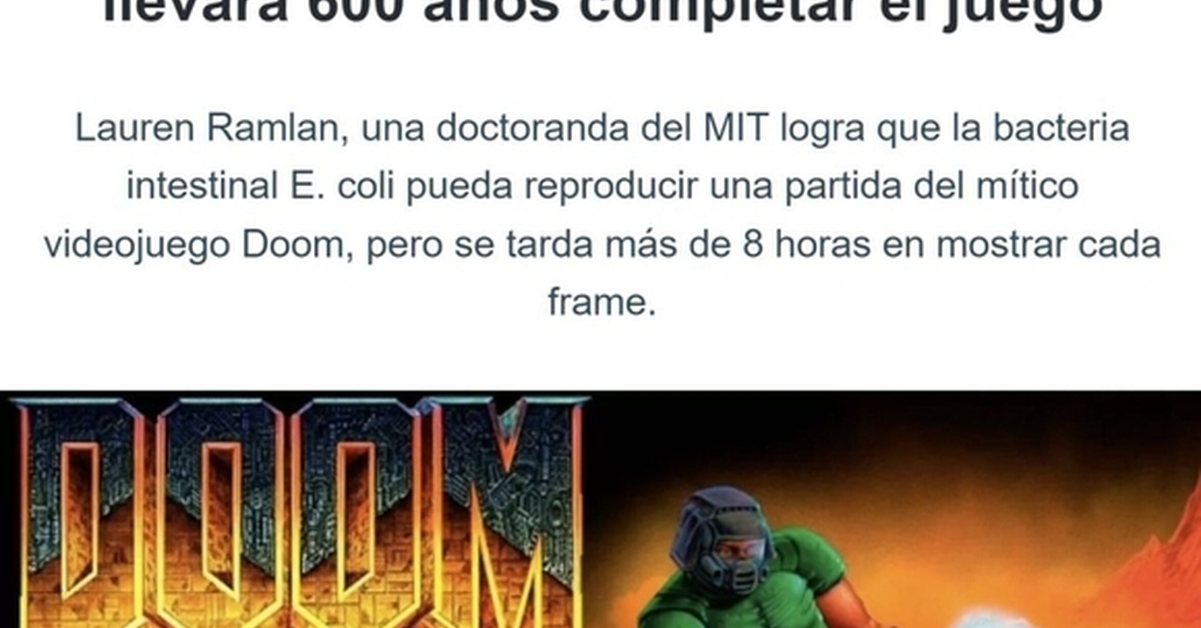 ¡Cuánta razón! / Logro sin precedentes