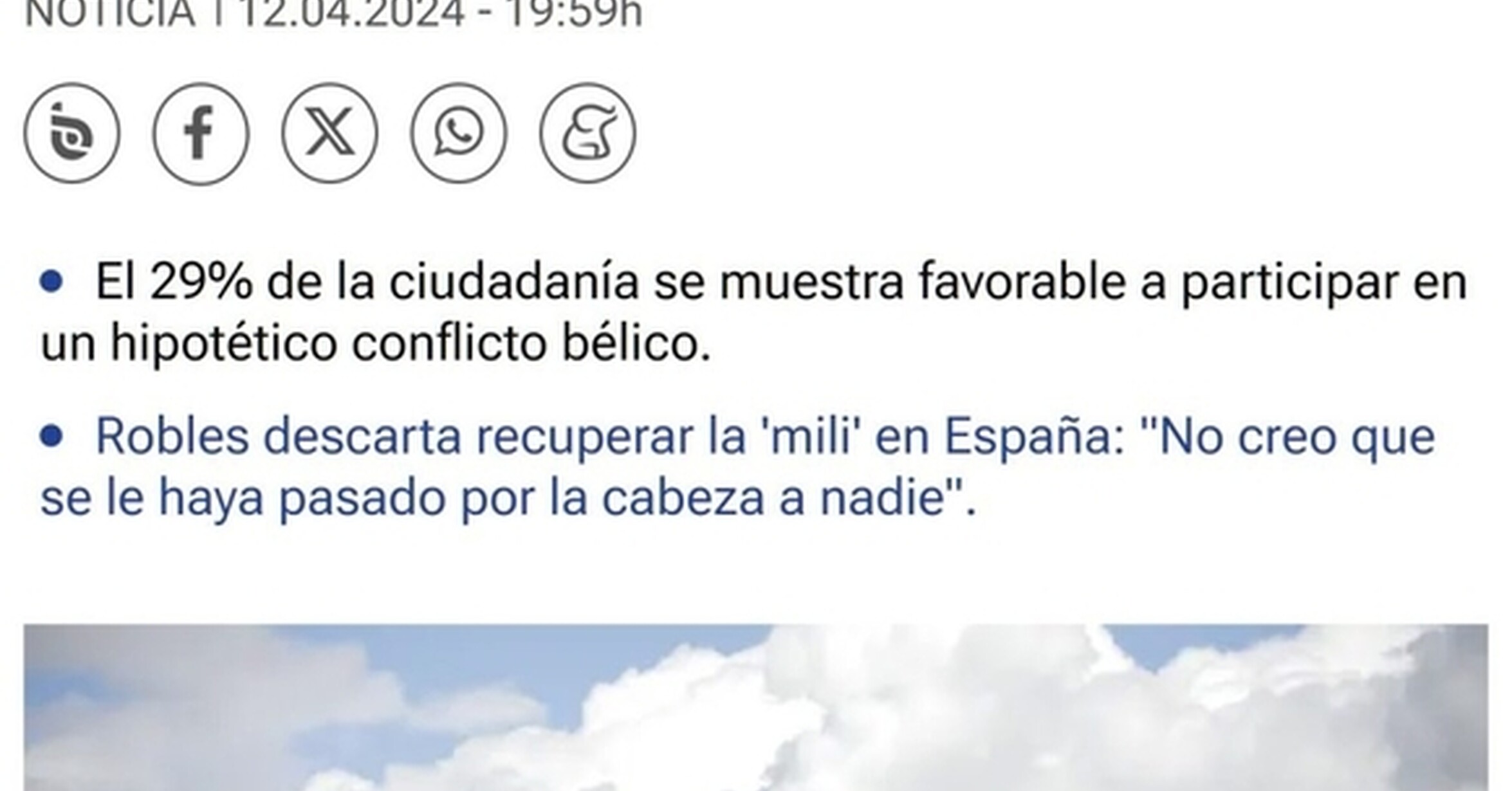 ¡Cuánta razón! / Pocas ganas de guerra