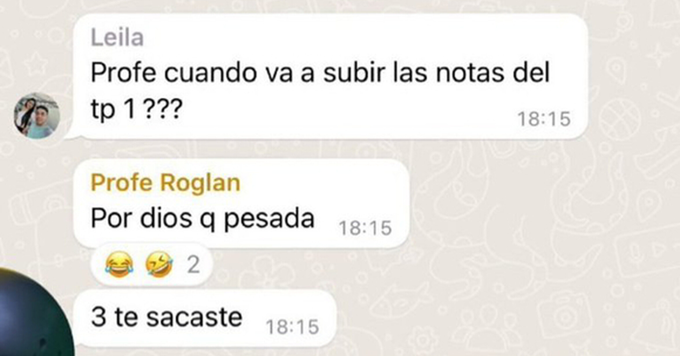 ¡Cuánta razón! / Profesor con poca paciencia