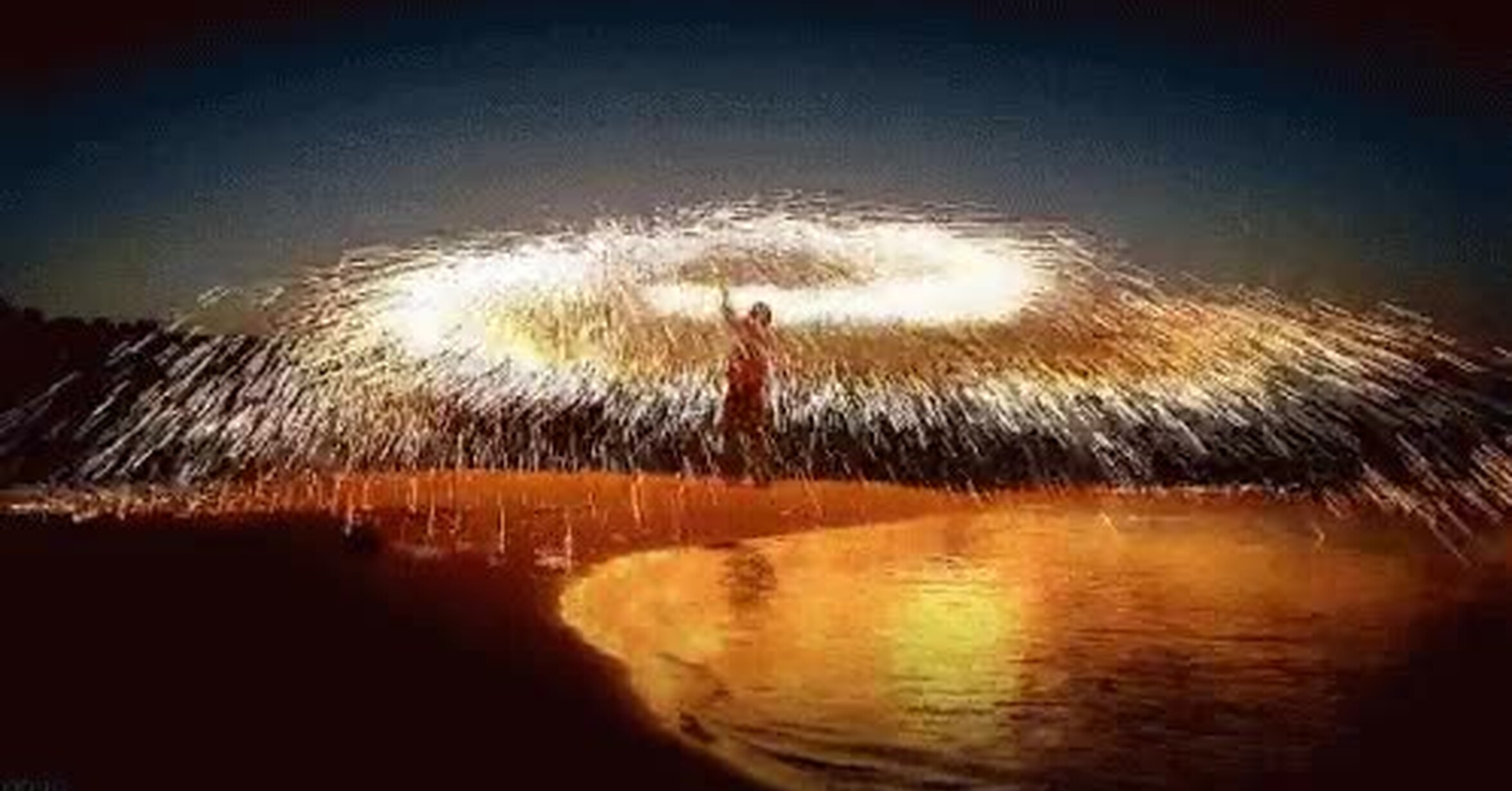 ¡Vaya GIF! / Un paraguas de chispas. Es realmente precioso