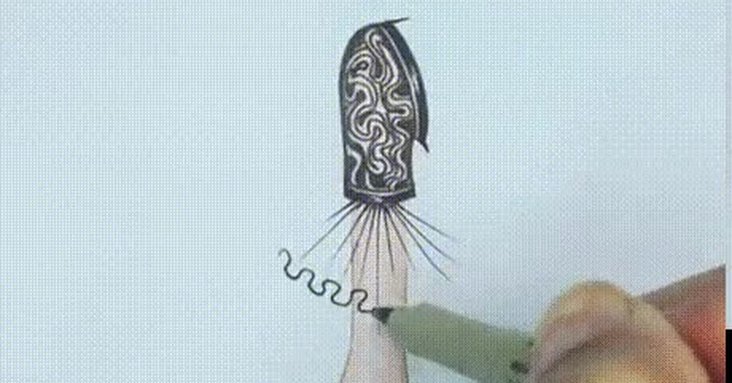 ¡Vaya GIF! / Así se dibuja una manga transparente