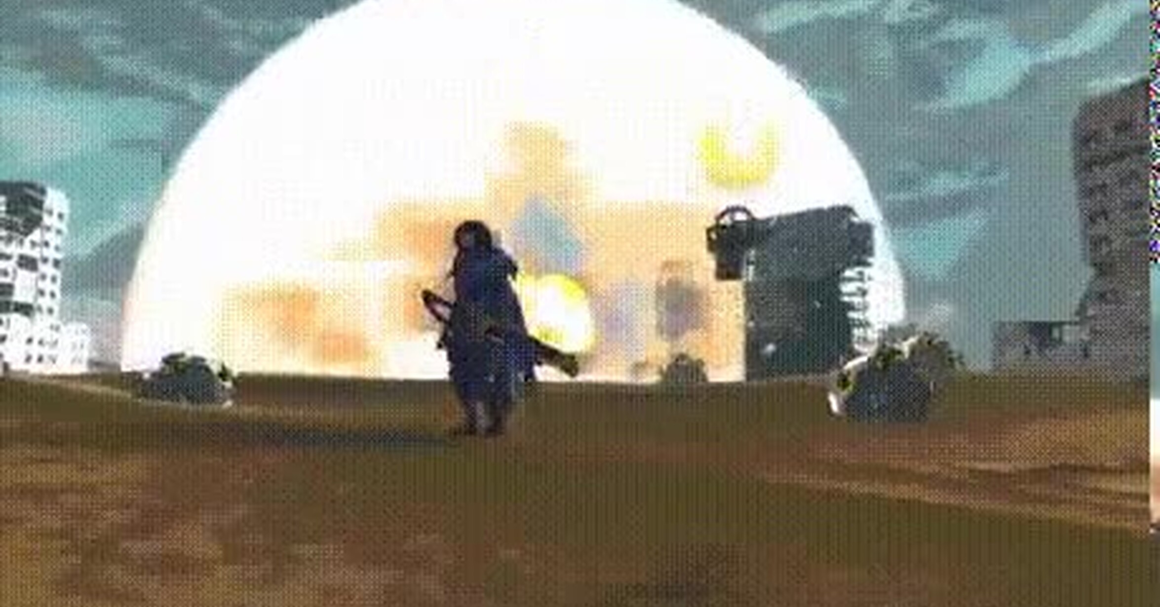 ¡Vaya GIF! / Haciéndole un parry a una bomba nuclear