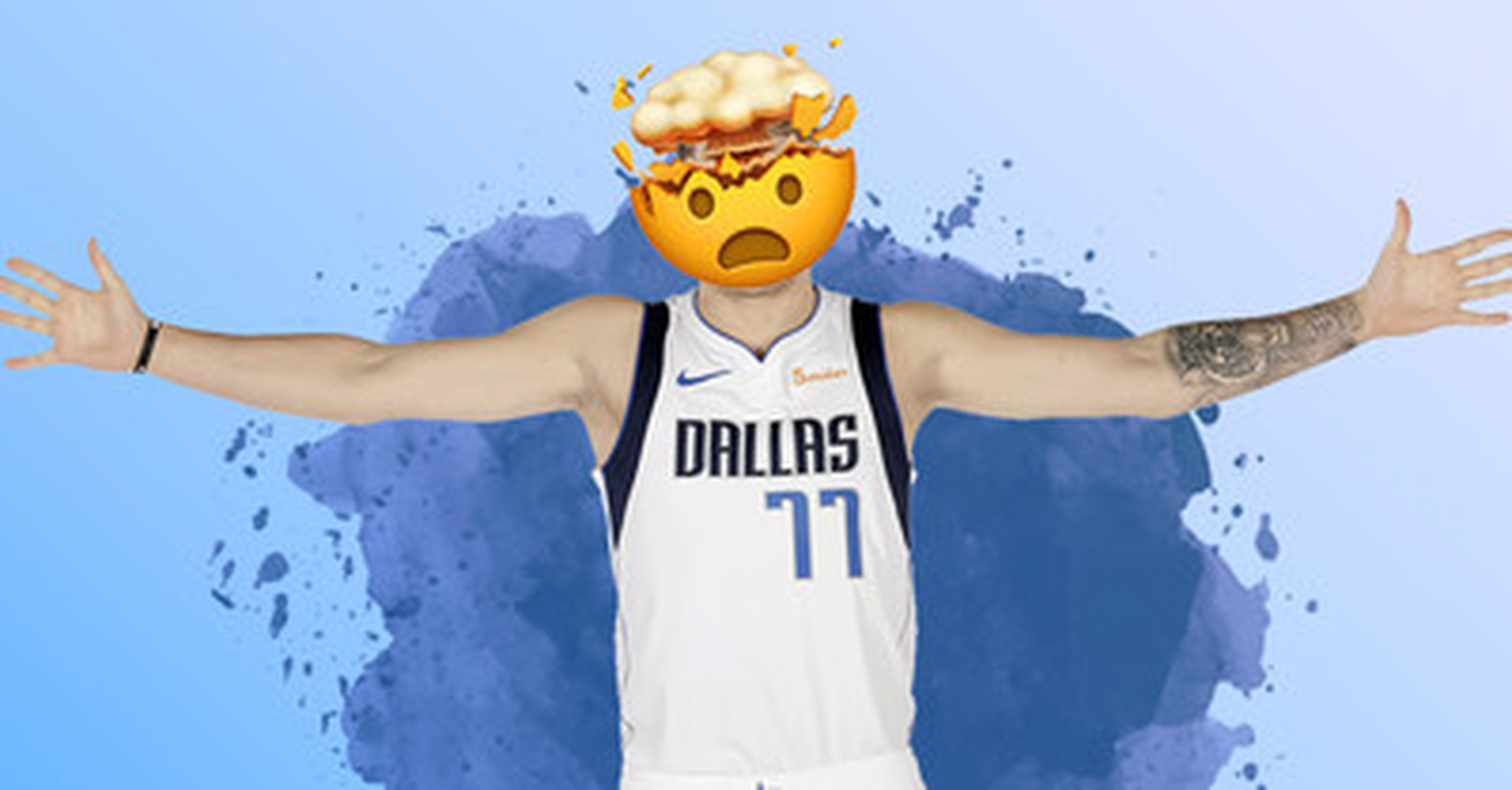 [ MEMEDEPORTES ] La canasta más loca de Doncic: anota desde el banquillo