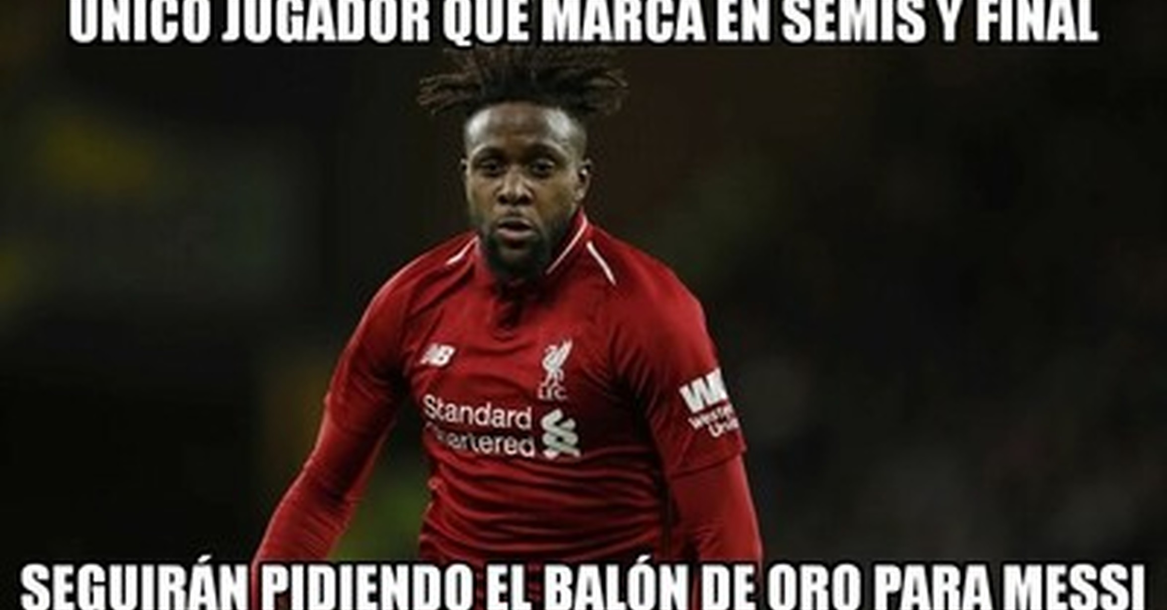 [ MEMEDEPORTES ] ¿Quién es Messi al lado de Divock Origi?