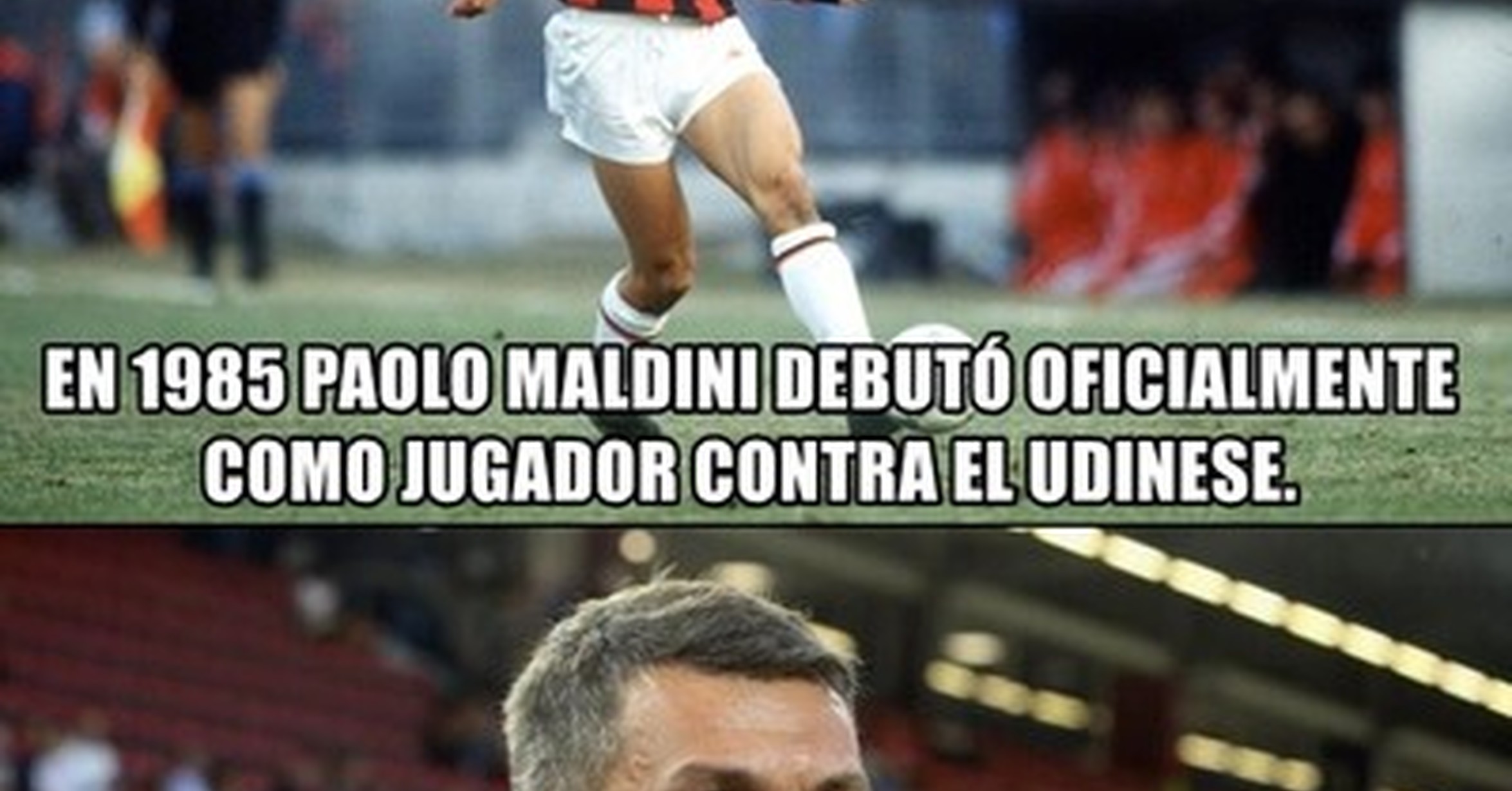 [ MEMEDEPORTES ] La coincidencia con los 2 debuts de Maldini