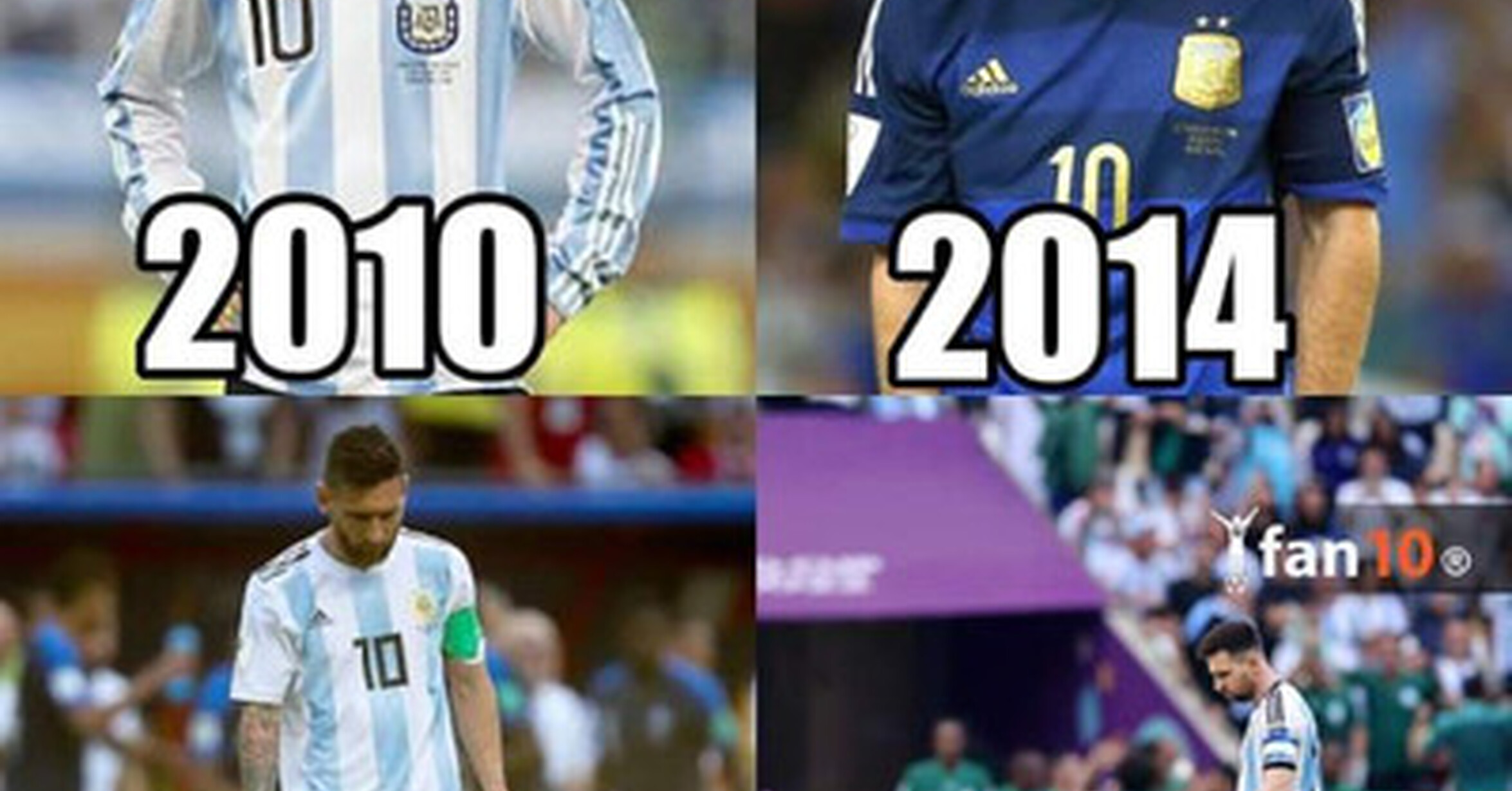 Messi siendo Messi en los mundiales sin importar el rival ni el nivel ...