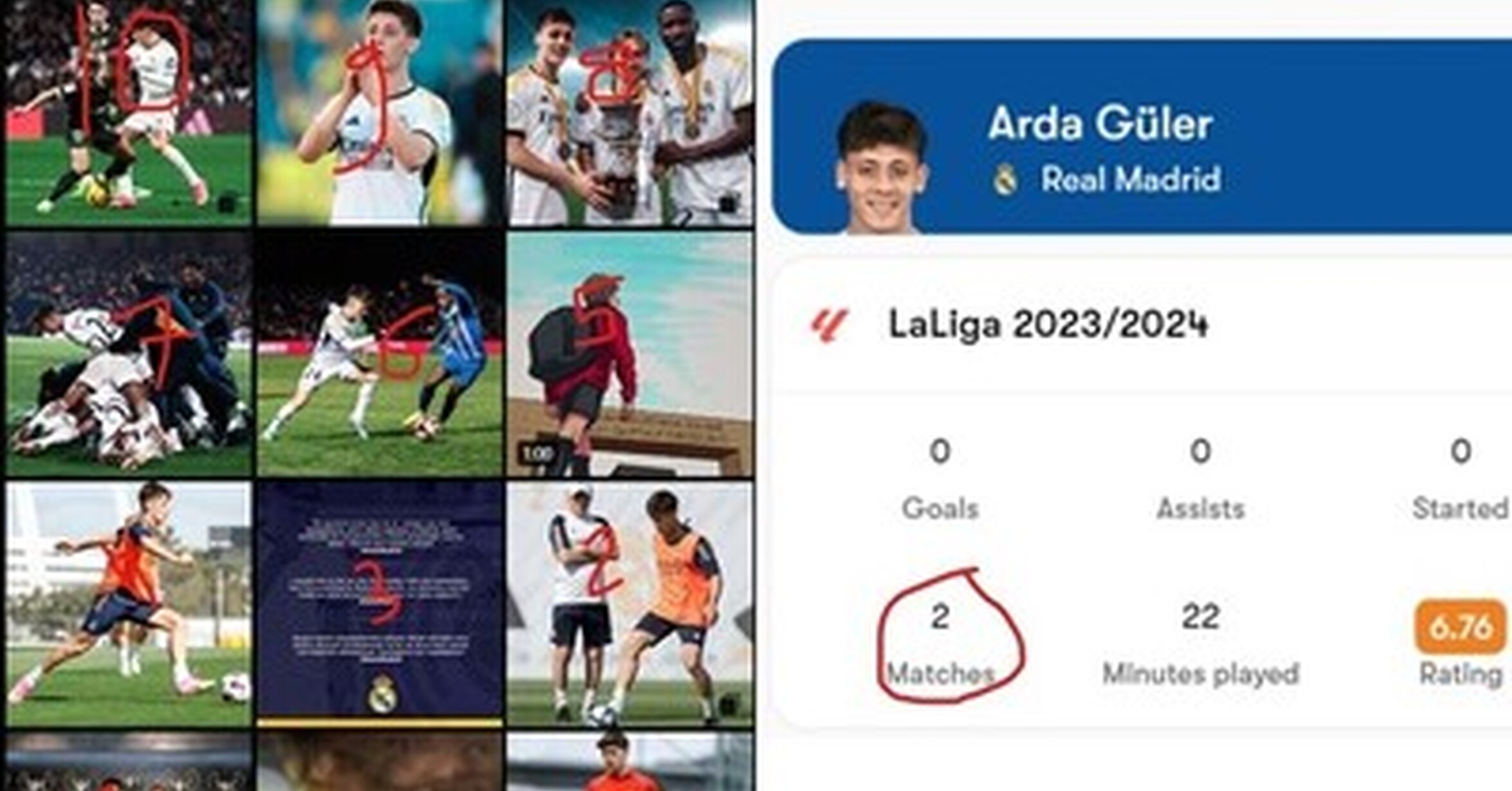 [ MEMEDEPORTES ] Arda Guler tiene más posts en Instagram con el Madrid ...