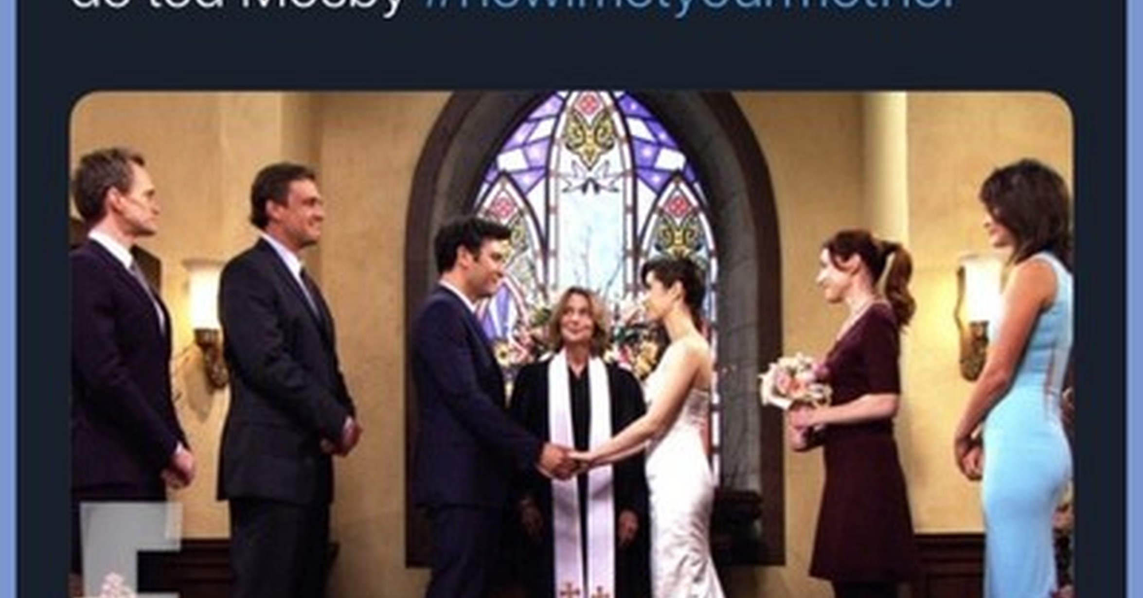 VEF > Visto en las Redes > La boda de ted Mosby