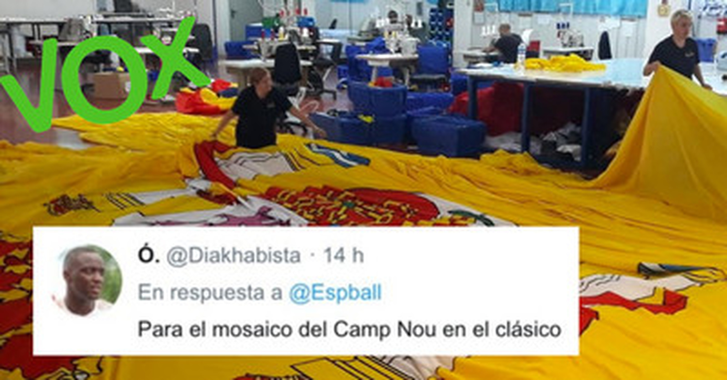 VEF > Visto en las Redes > Vox encarga la bandera más grande de España ...