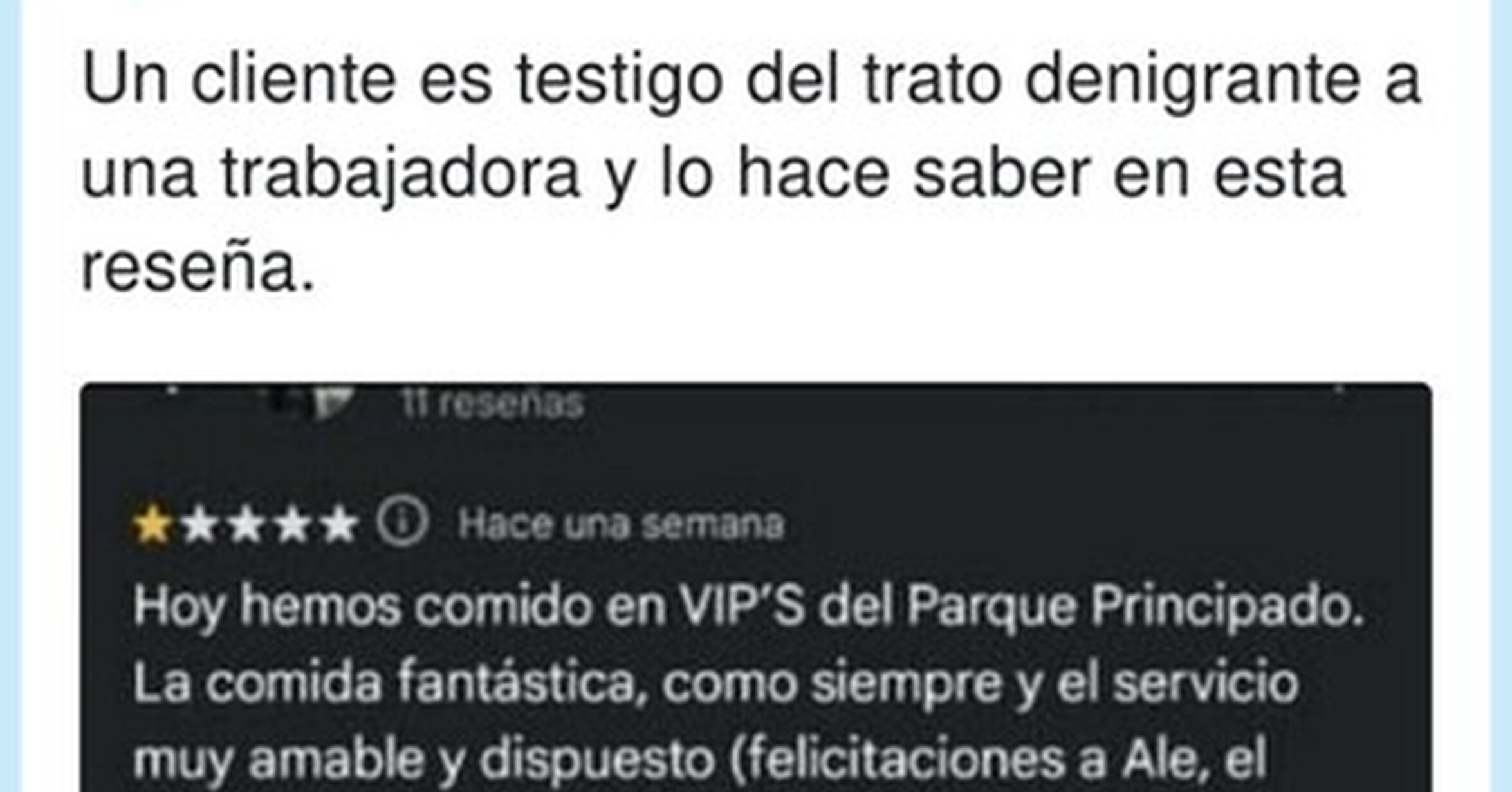VEF > Visto en las Redes > Cuando te pillan con las manos en la masa y publican reseña con tu ...