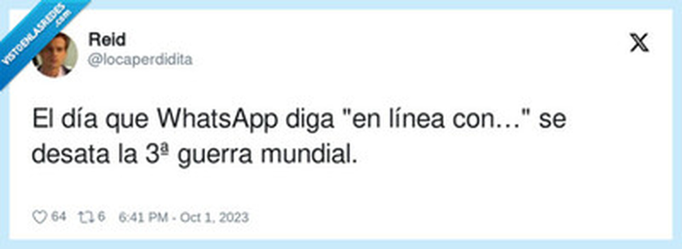 VEF > Visto en las Redes > Ese día me doy de baja, yo paso de foIIones, por @locaperdidita