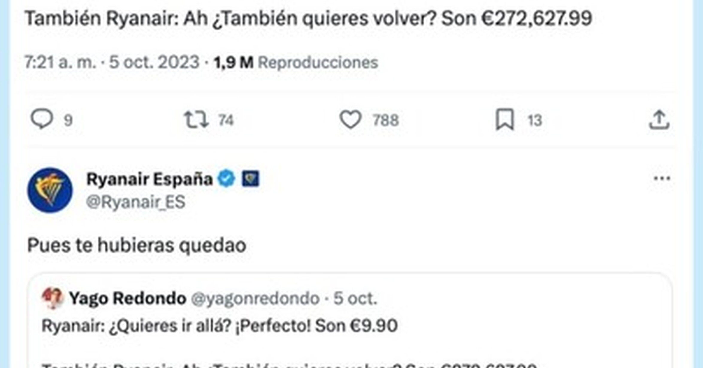 VEF > Visto en las Redes > @Ryanair_ES sigue troleando en el aire y en ...