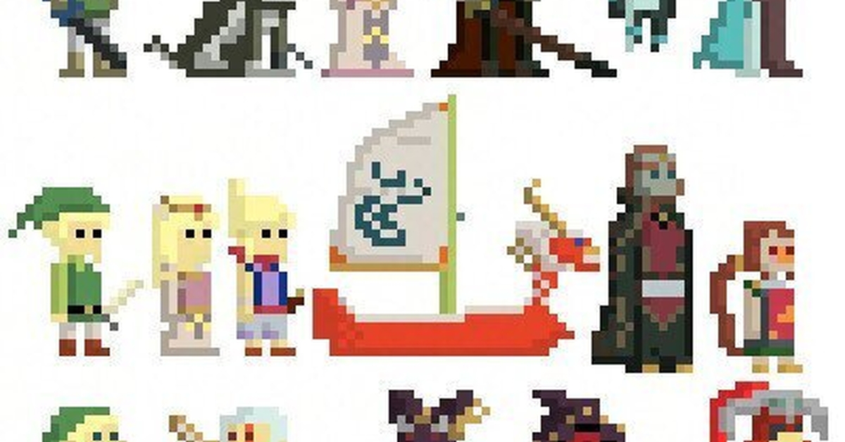 The Legend of Zelda en pixel art