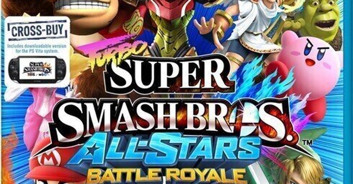 Parodiando la carátula del Super Smash Bros