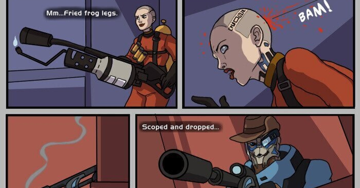 El Crossover Más épico De Todos Mass Effect Vs Team Fortress 2