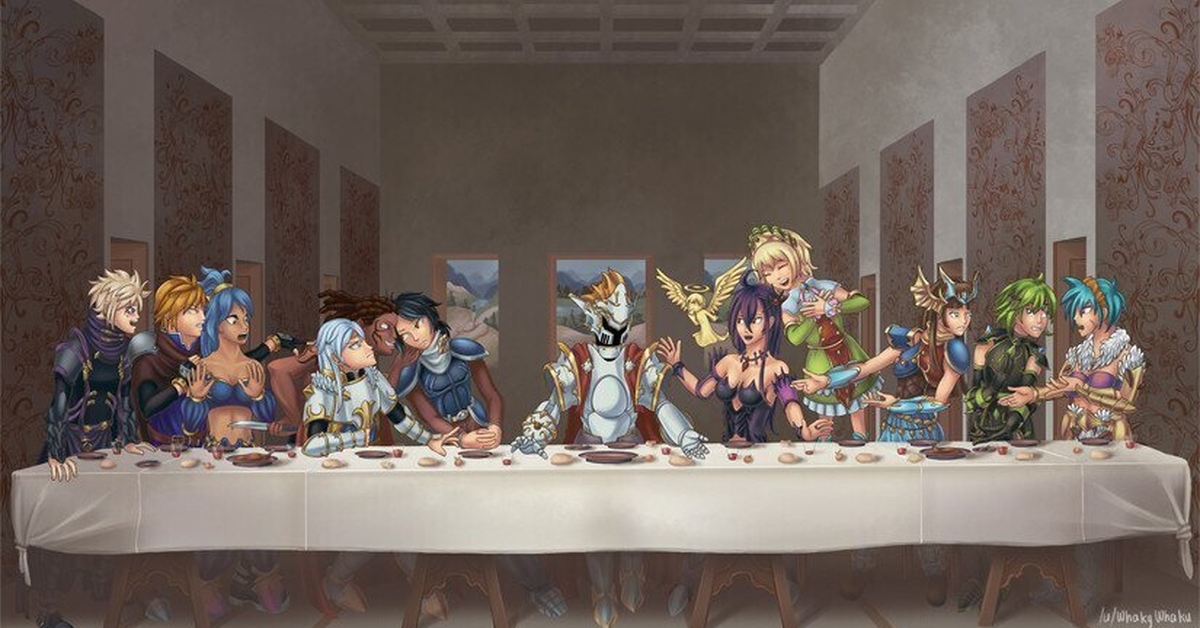 La ultima cena de los Guardianes de los Dioses