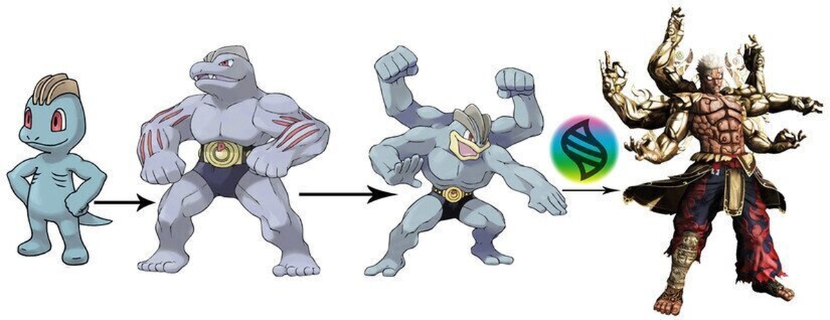 Linea evolutiva de Machop