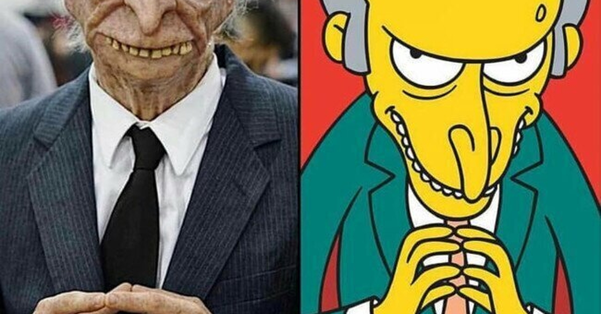 Así sería el Sr. Burns en la vida real