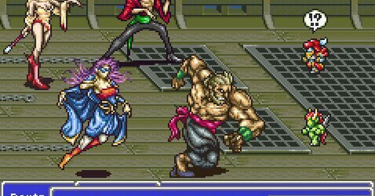 Como ve Gilgamesh las batallas en Final Fantasy V.