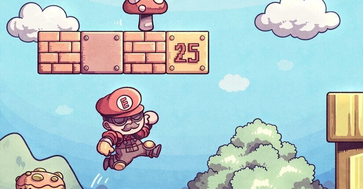 Engie haciendo de las... ¿o era Mario? Por magical-sanatorium