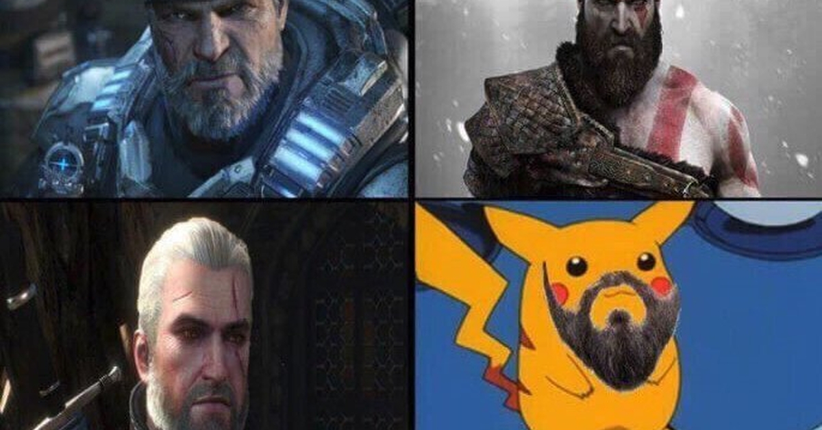 Poner barba a un personaje de videojuego lo hace ver mas badass
