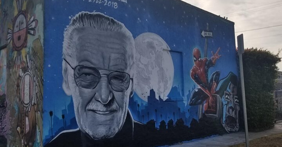 El espectacular graffiti que han hecho de Stan Lee en Los Ángeles