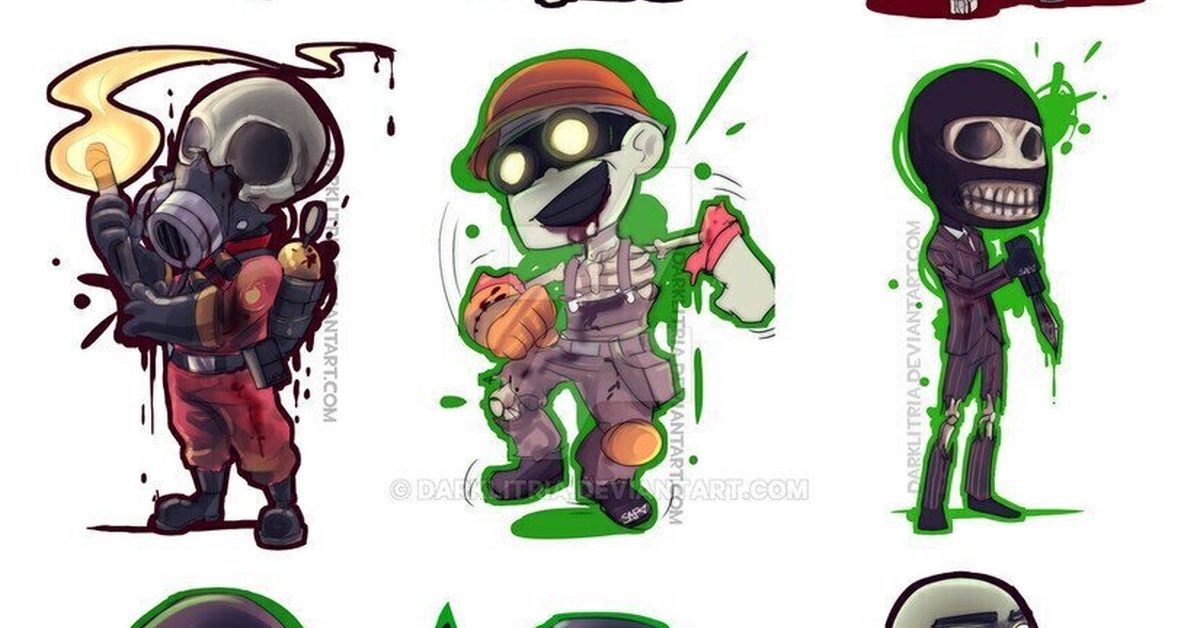 ¿Qué os parecen los personajes de TF2 en versión zombie?