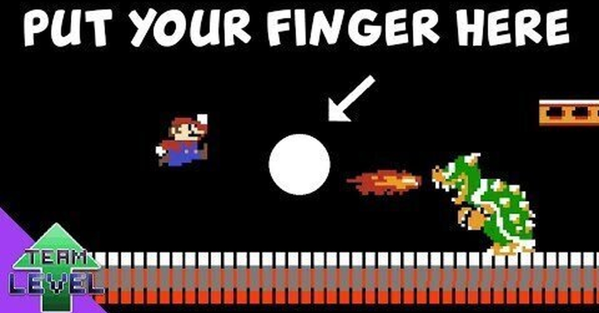 Fastidia a Mario en su aventura con tus dedos