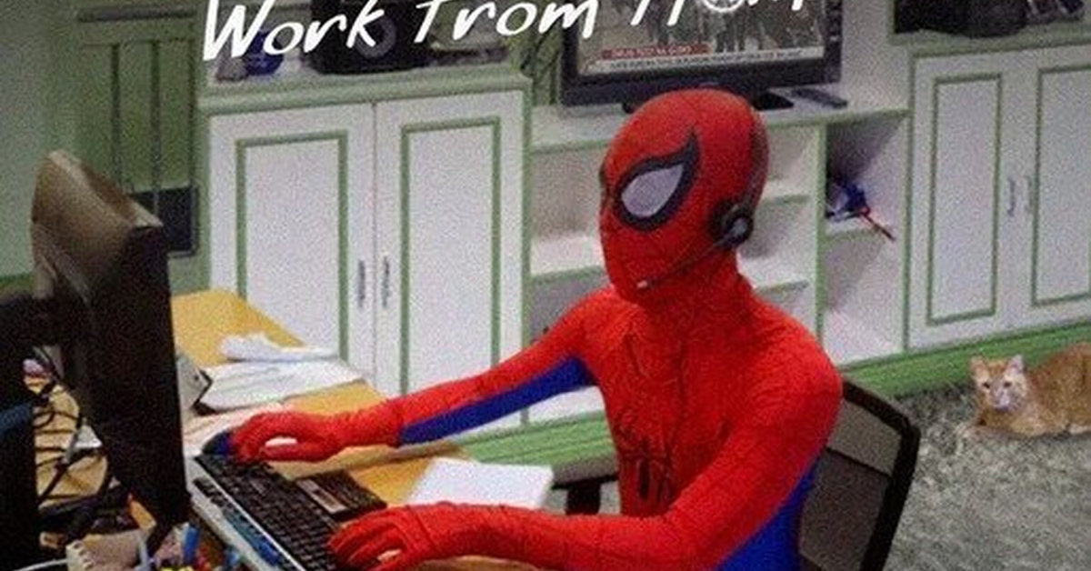 Spider-man: Trabajando desde casa