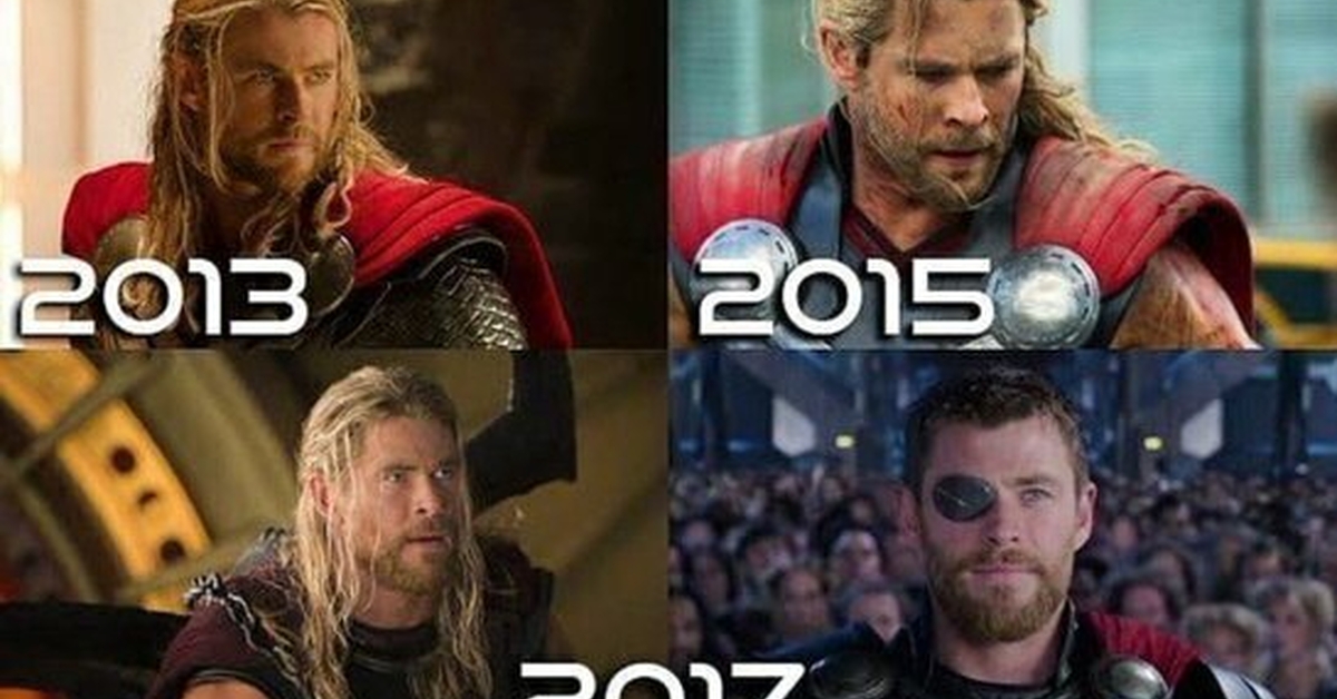 La evolución de Thor a lo largo del UCM.