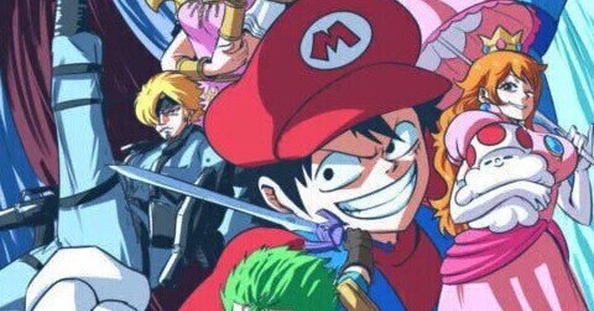 One Piece + Super Mario Bros
