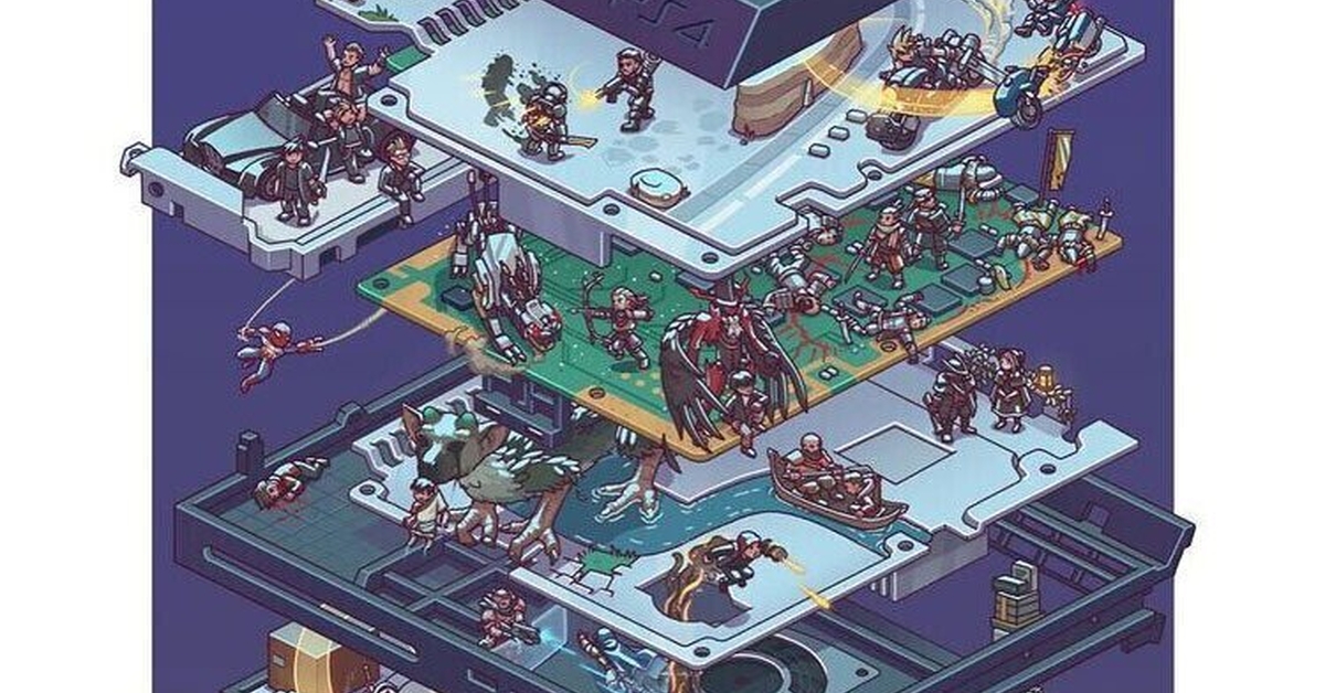 El interior de PS4