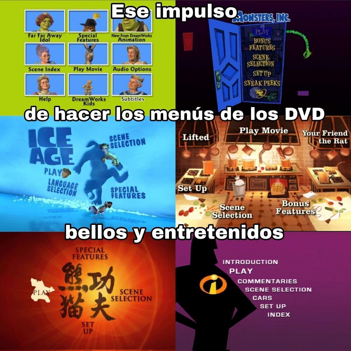 Top 13 memes de menus