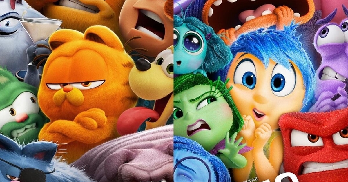 NO es plagio, es marketing conjunto. Los posters de Garfield e Inside Out 2