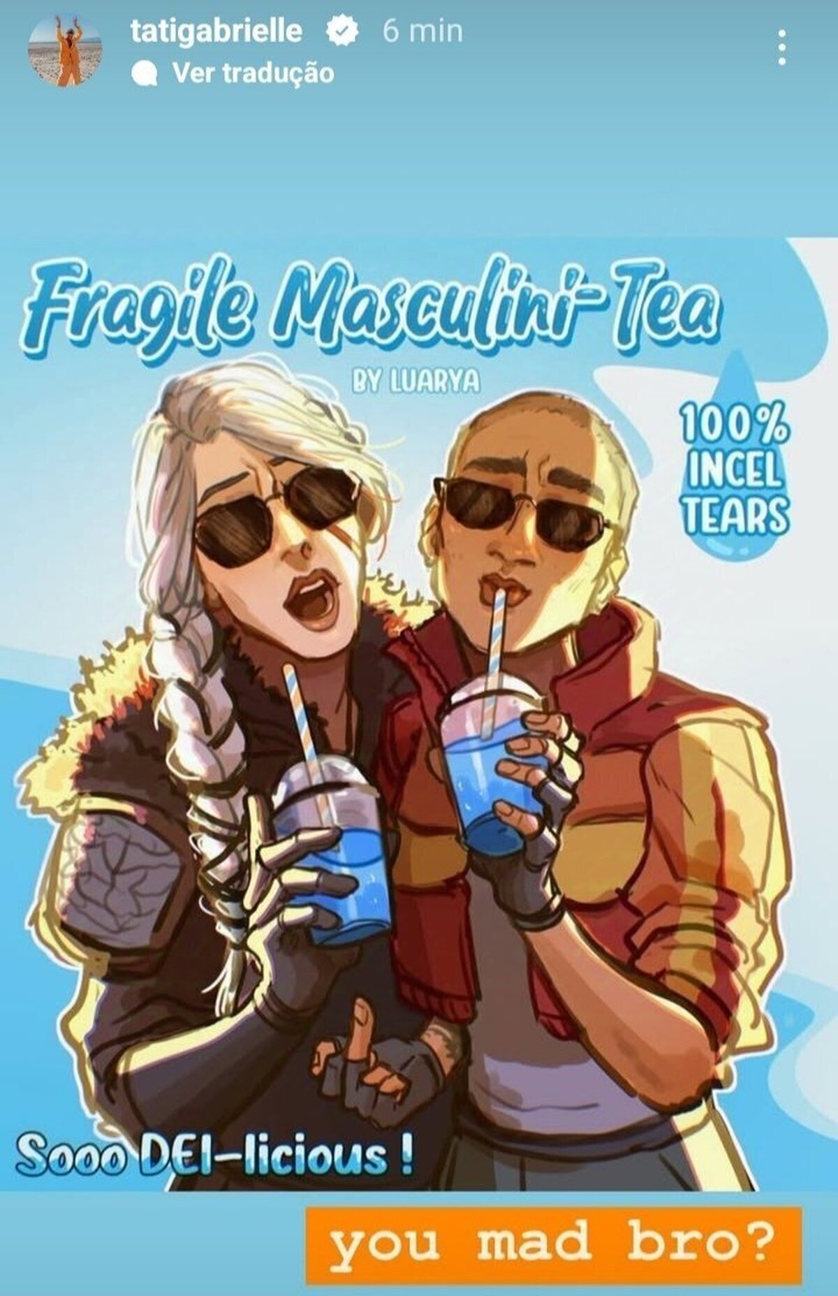 La polémica publicación en IG de la protagonista de Intergalactic: The ...