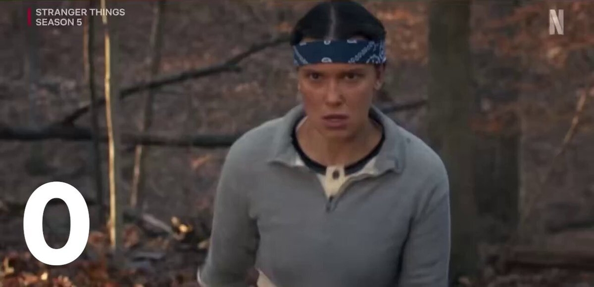 El conteo de cortes en esta escena de Stranger Things. Preocupante